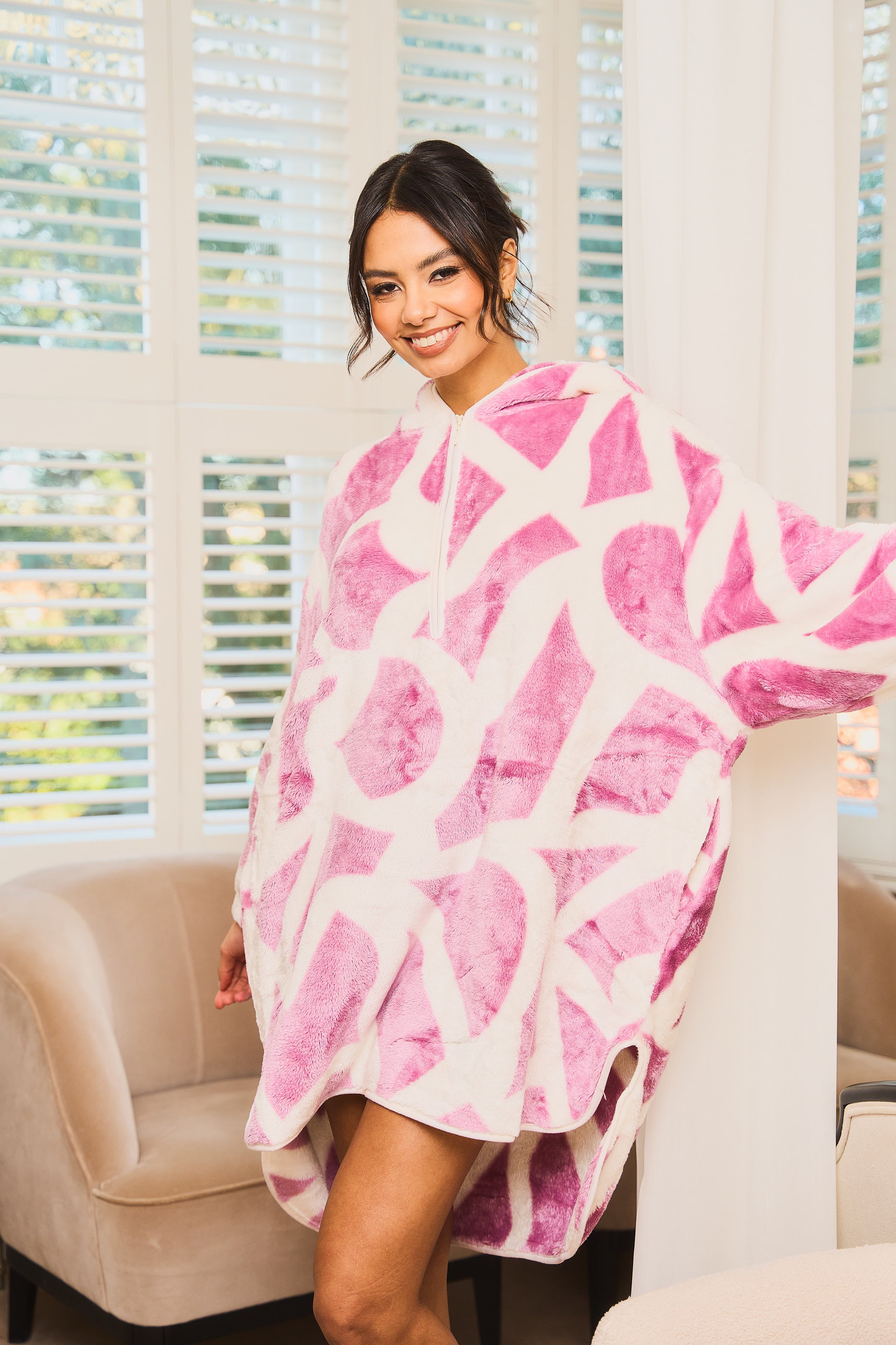 All Over Print Oversized Hoody – Jim Jam The Label